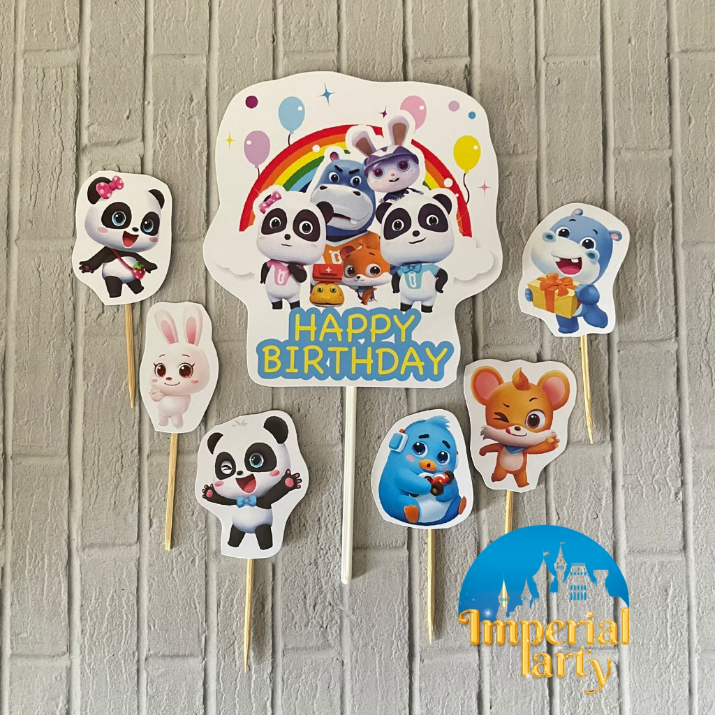 Jual Cake Cupcake Topper Tusukan Kue Happy Birthday BabyBus | Shopee ...