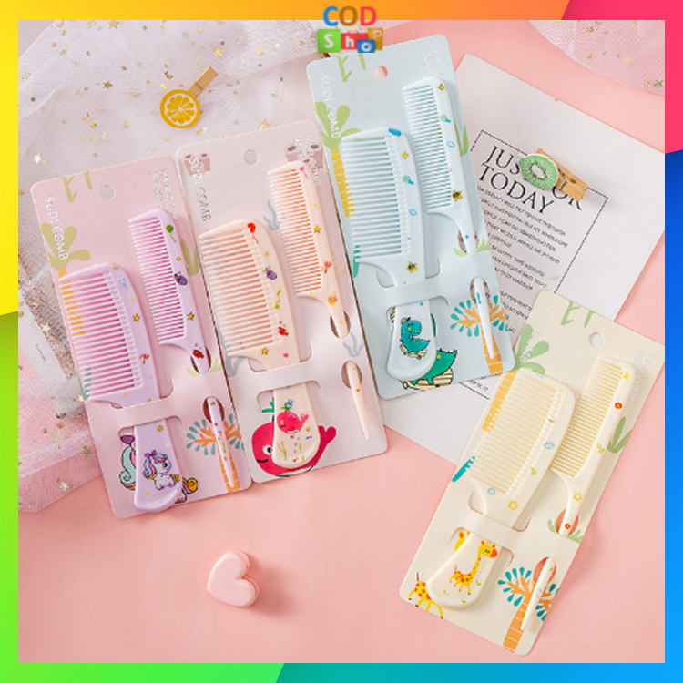 Jual COD - F5883 Set Sisir Karakter Lucu / Sisir Anak Set Isi 2pcs ...