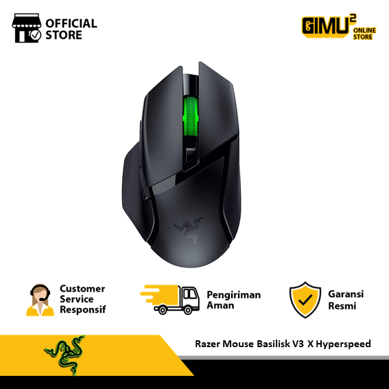Jual Razer Basilisk V3 X HyperSpeed Customizable Wireless Gaming Mouse ...
