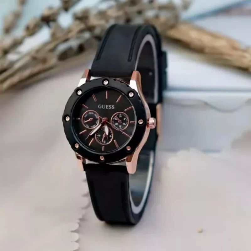 Jual (Terima Cod)Jam Tangan Wanita Fashion Guess Crono Variasi Strap ...