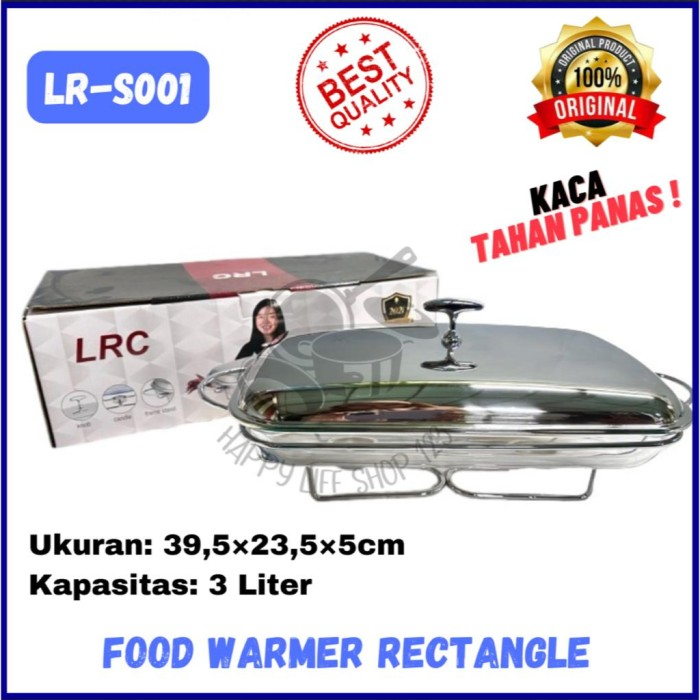 Jual Food Warmer I Prasmanan Set I Pemanas Segi/ Oval Kaca Tutup ...