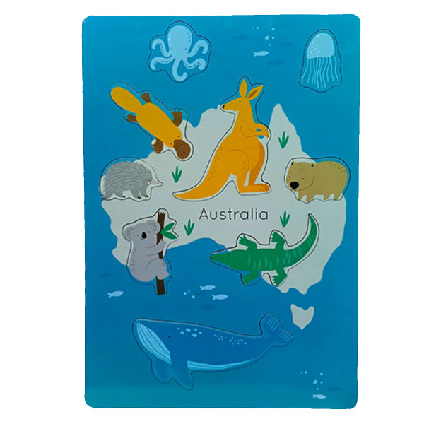 Jual Puzzle Mengenal Hewan Benua Australia - Mainan Edukatif Puzzle ...