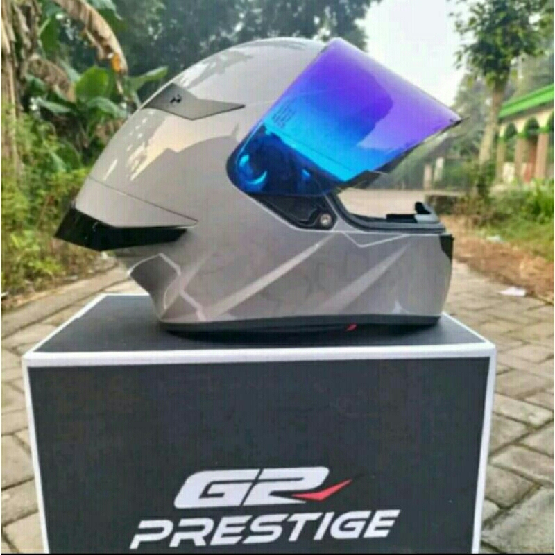 Jual Helm full face G2 Prestig paket ganteng sni | Shopee Indonesia