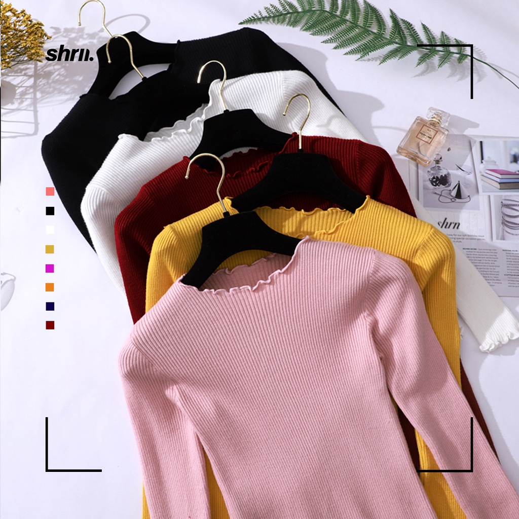 Jual Daisy Curly Krah Kriwil Inner Rajut Wanita Press Body Tangan ...