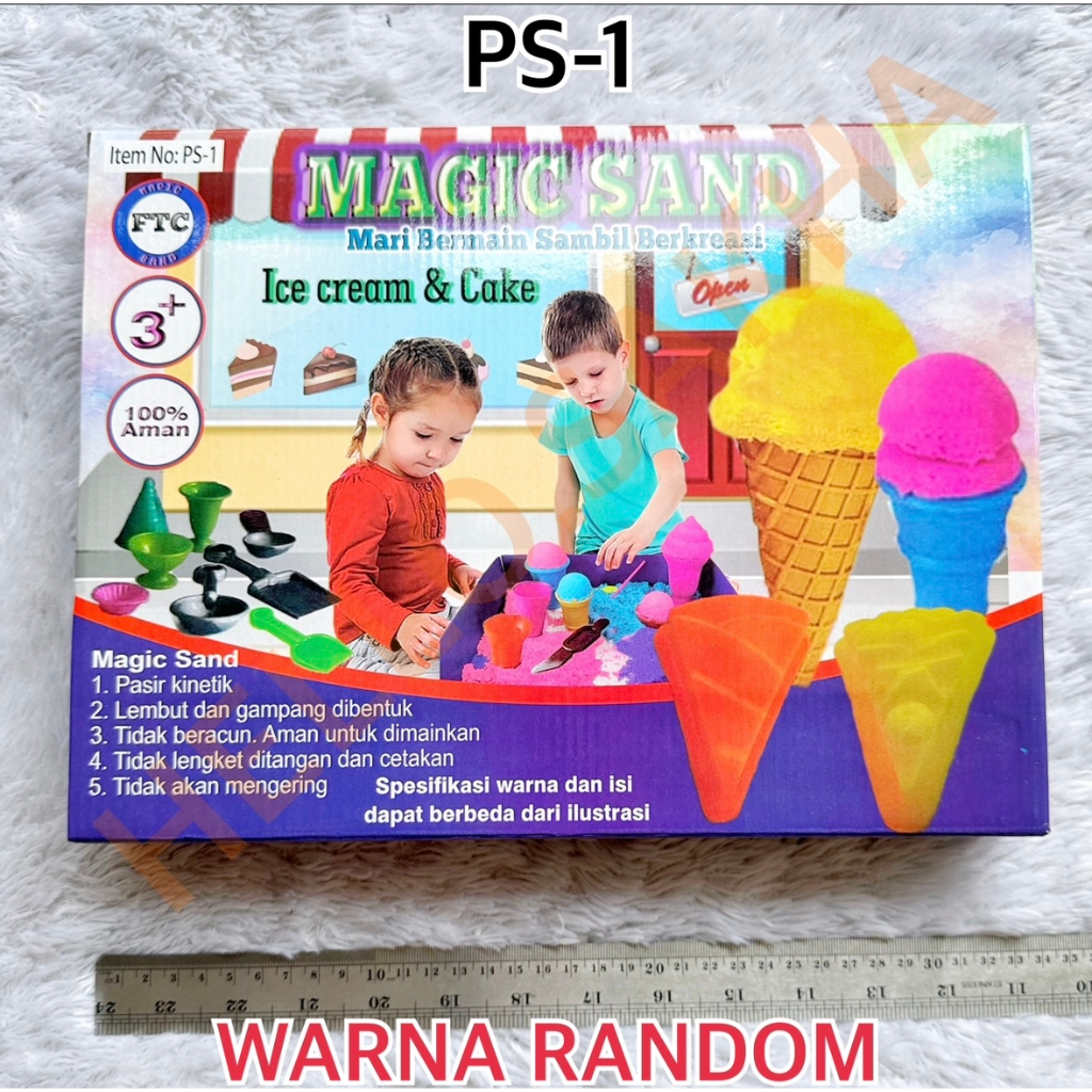 Jual MAINAN PS-1 MAGC SAND ICE CREAM & CAKE ES KRIM MAIN PASIR PASIRAN ...