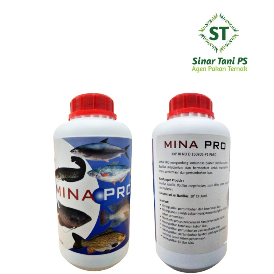 Jual Mina Pro 1 L Probiotik Meningkatkan Pencernaan & Pertumbuhan Ikan ...