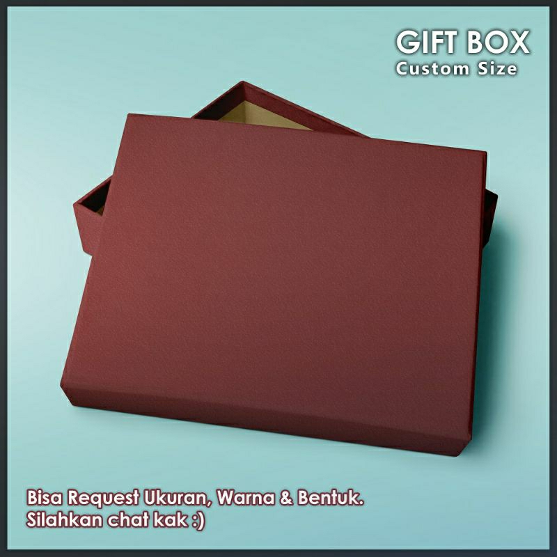 Jual Custom Giftbox Request Ukuran / Gift Box / Kotak Kado / Hard Box / Hardbox / Hampers ...