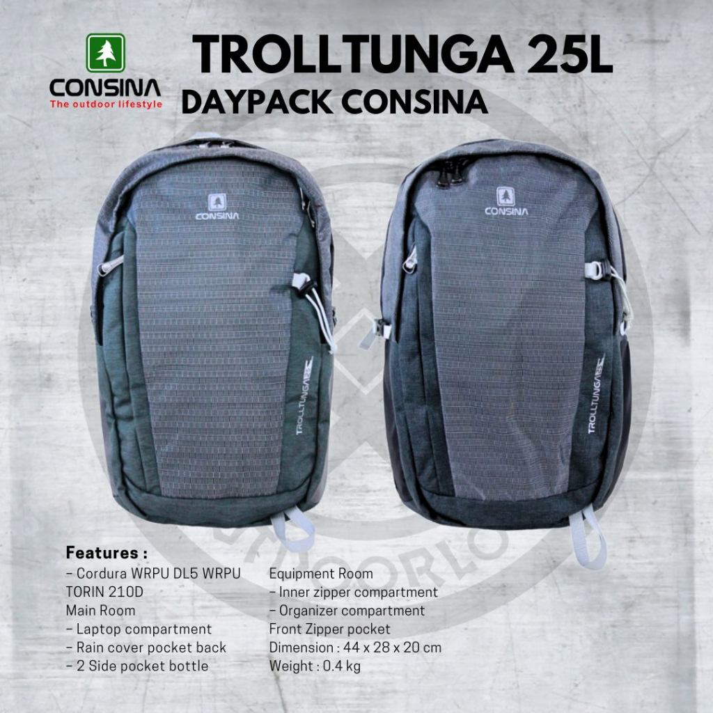 Jual Daypack Consina Trolltunga 25L | Tas Sekolah | Tas Consina ...