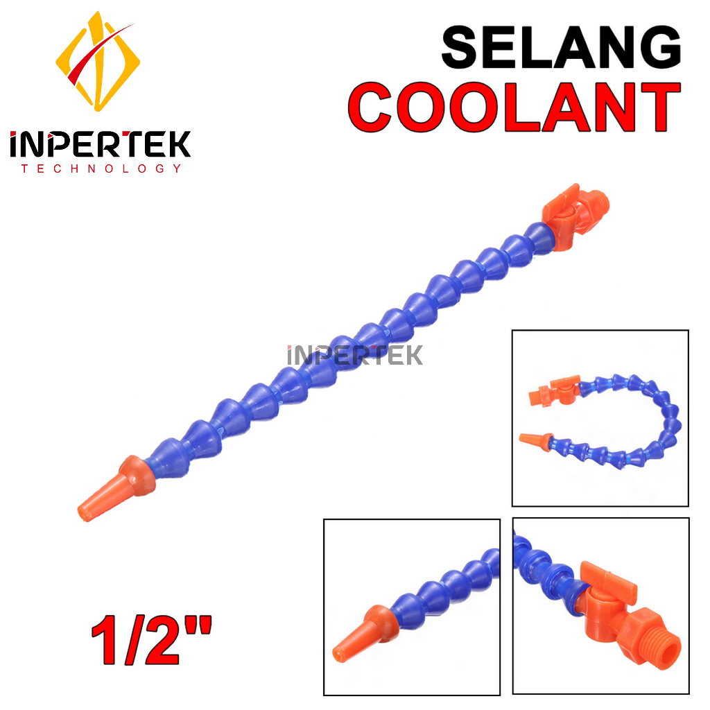 Jual Selang Coolant 1/2" 300 mm Flexible Nozle Minyak Oli Hose Mesin ...