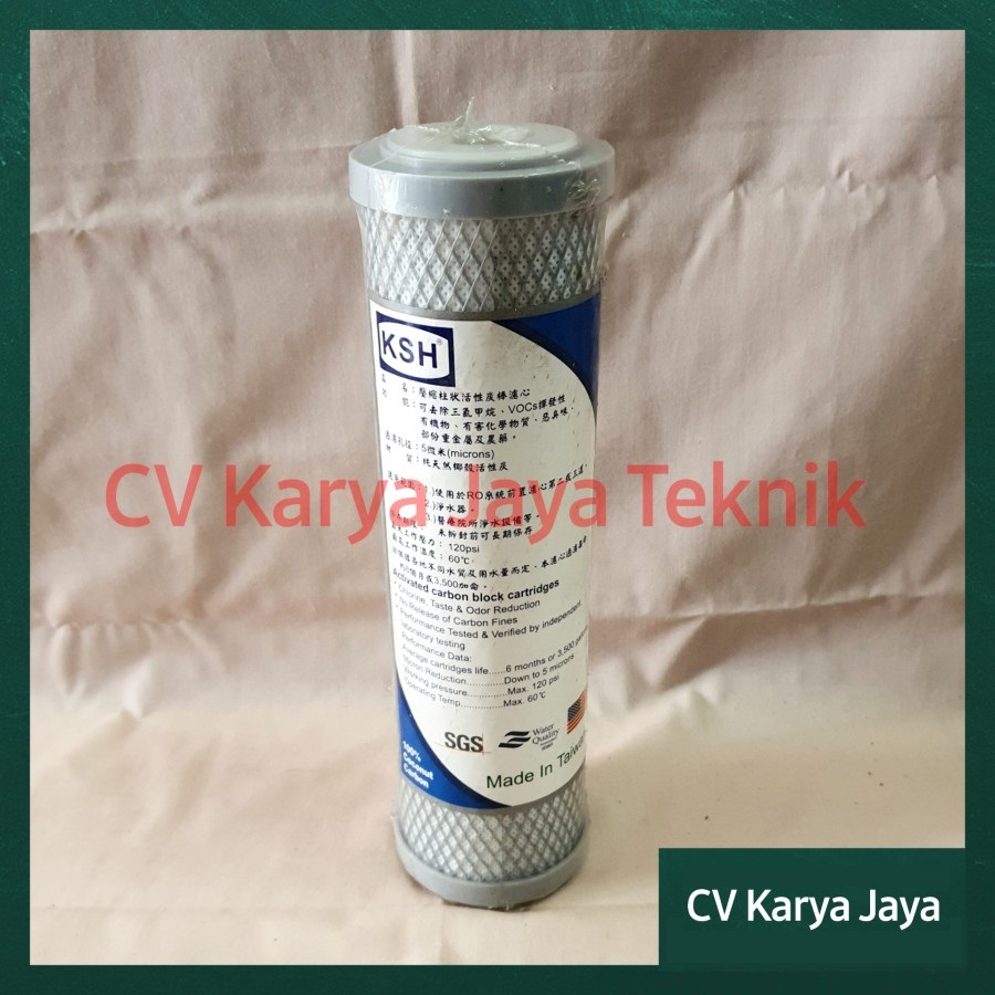 Jual Isi Filter Carbon Block KSH CTO Filter Catridge - Karbon Blok 10 ...
