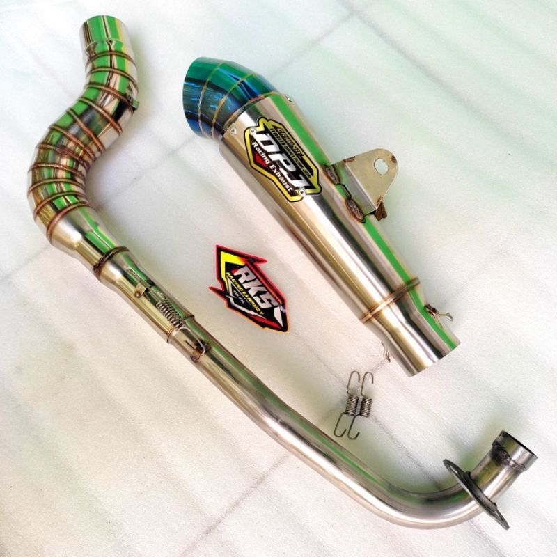 Jual knalpot dpj jigsaw corblue leher bebek cobra Jupiter Vega Supra ...