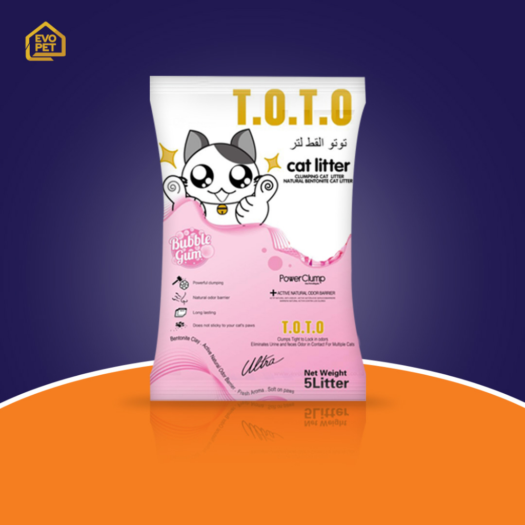 Jual Pasir Kucing TOTO 25 LITER Bubble Gum -Pasir Wangi Kucing Pasir ...