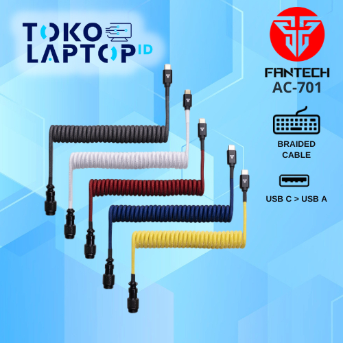 Jual Fantech AC701 / AC-701 Coiled Cable For Mechanical Gaming Keyboard | Shopee Indonesia