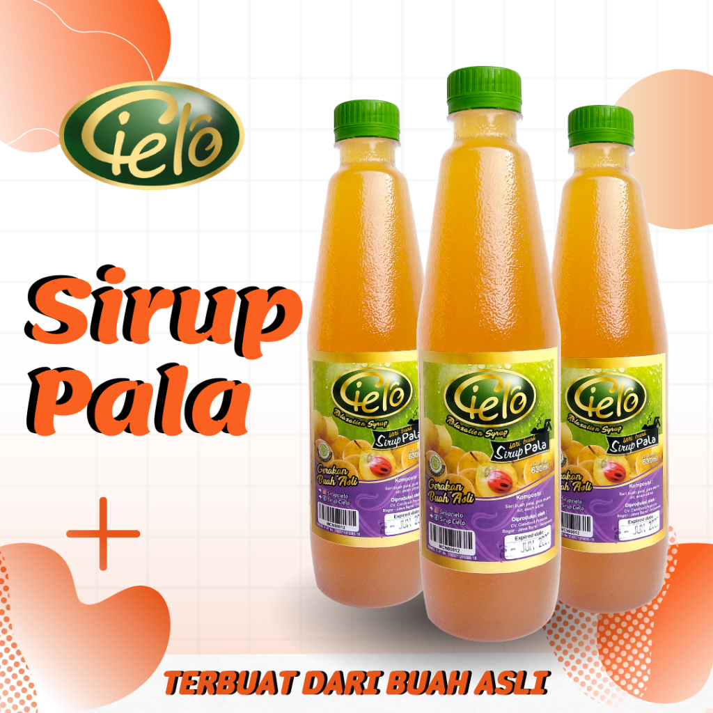 Jual Sirup Pala Cielo Kemasan Plastik Isi 630ml - Minuman Sehat dan ...