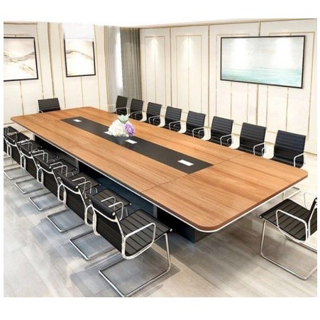 Jual meja meeting kantor 10 orang minimalis custom jakarta | Shopee ...