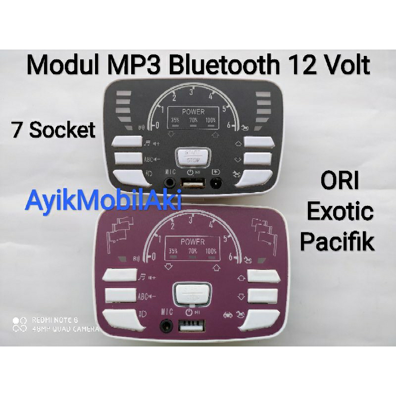 Jual ORI Modul MP3 Bluetooth 12 Volt ORI Exotic, Pacifik, Yukita, UniKids, MoKids, Aki ORI PMB 6 ...