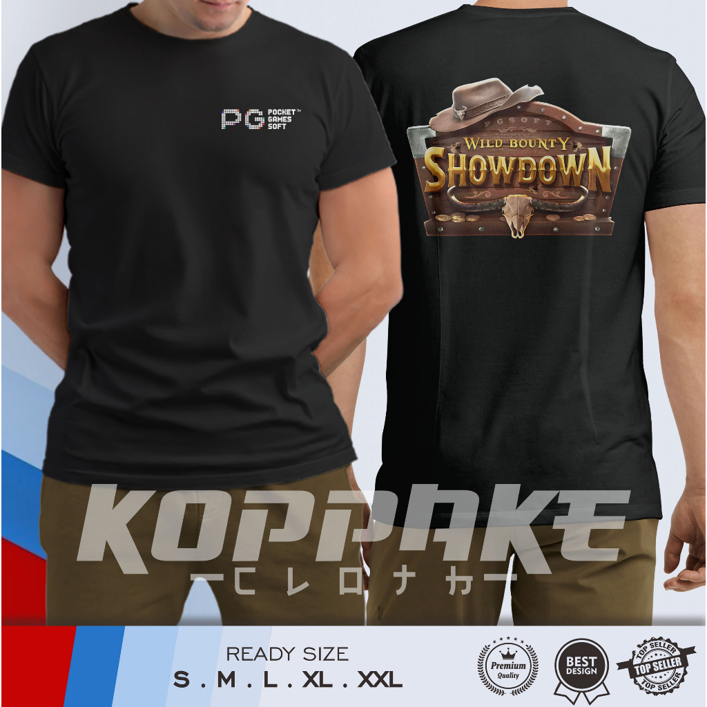Jual Kaos Wild Bounty Showdown PG Pocket Games Soft Baju Game | Shopee ...