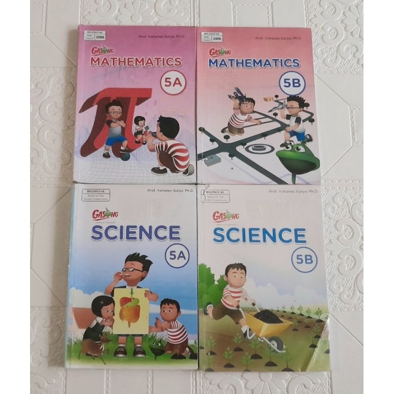 Jual Buku Gasing Mathematics Science Kelas 5 SD Bilingual | Shopee ...