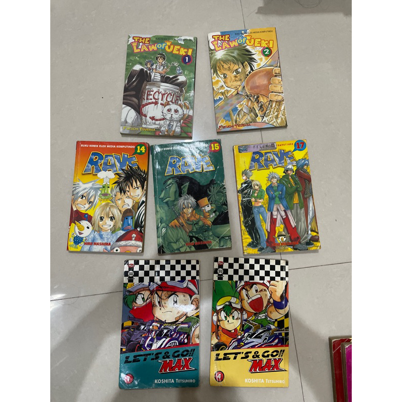 Jual Komik Seri THE LAW OF UEKI fukuchi tsubasa / RAVE hiro mashima ...