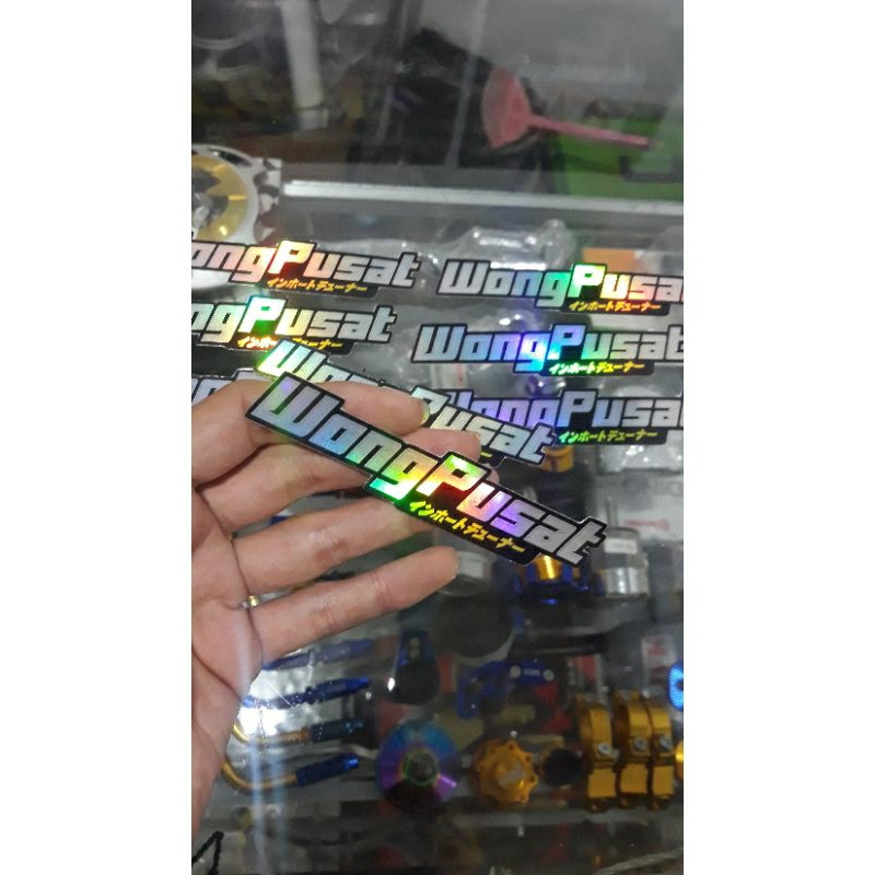 Jual sticker wong pusat hologram | Shopee Indonesia