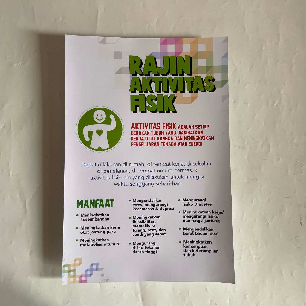 Jual 2023 Poster Rajin Aktifitas Fisik, Rajin Aktivitas Fisik, Poster ...