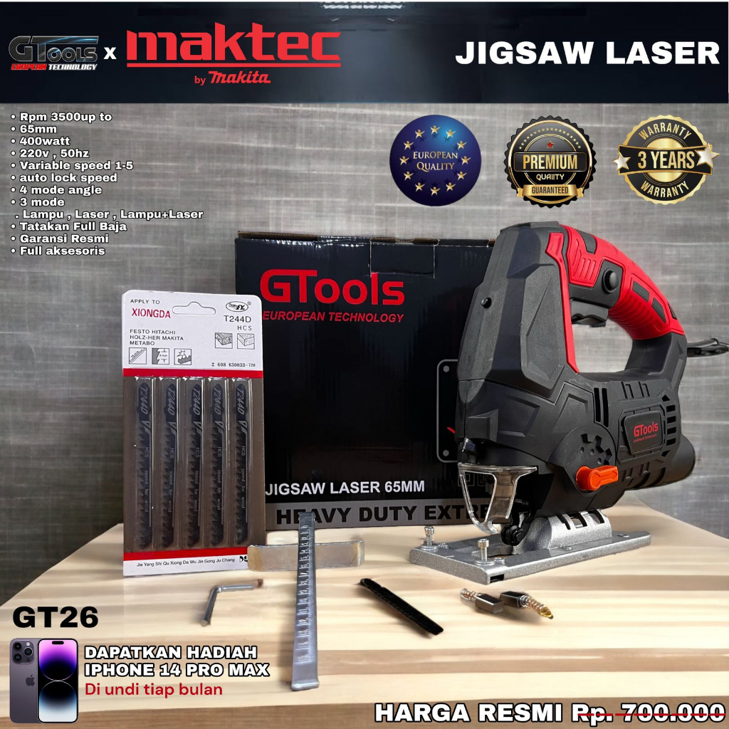 Jual Mesin Gergaji maktec GARANSI 3THN JIGSAW Triplek Mesin Potong ...