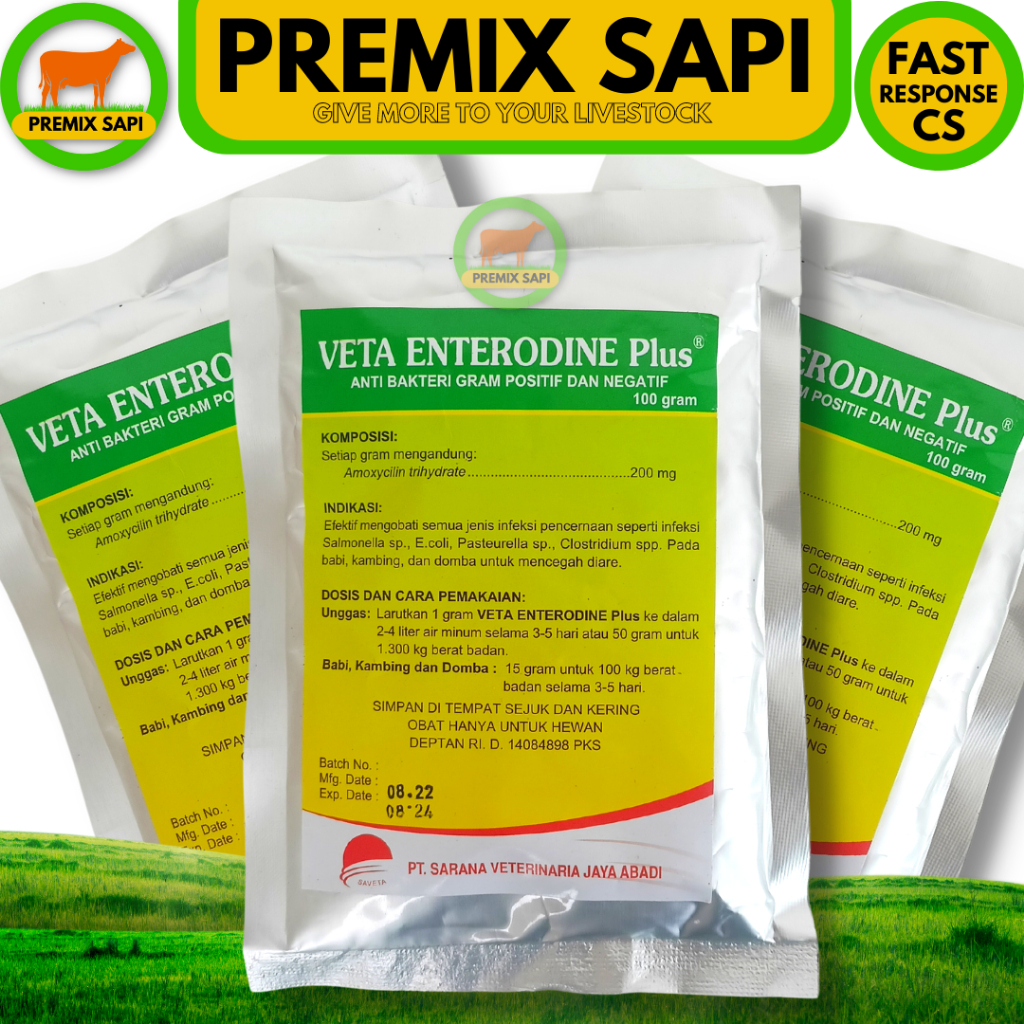 Jual VETA ENTERODINE PLUS 100gr - Obat Diare Infeksi Pencernaan Pada ...