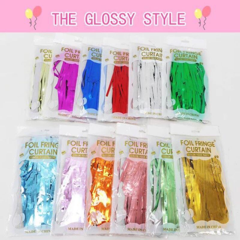 Jual Tirai foil/rumbai foil ulang tahun | Shopee Indonesia
