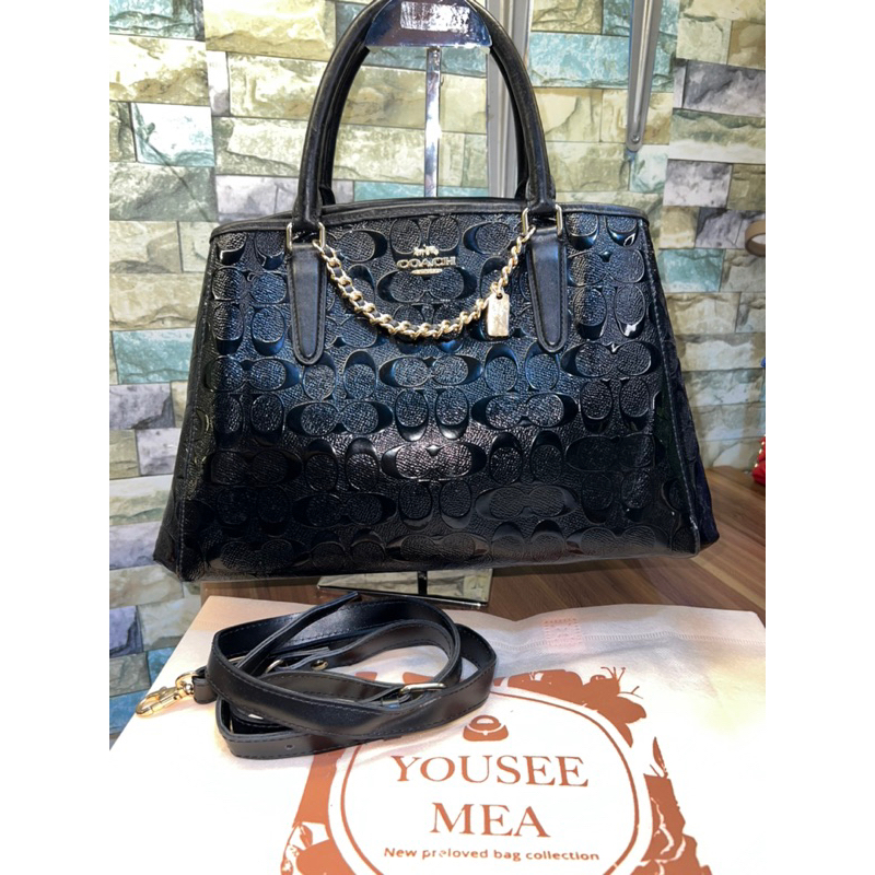 Jual Auth Coc Carryall Black Embossed | Shopee Indonesia
