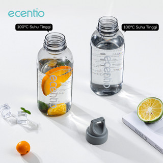 Jual ecentio Botol minum 500ml Tumblr botol transparan / botol olahraga ...
