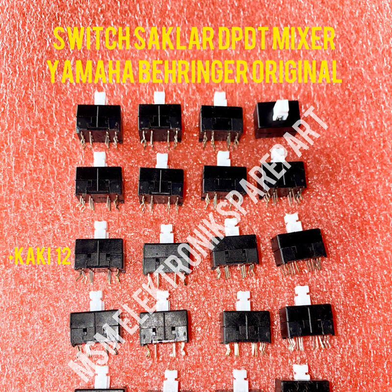 Jual SWITCH SAKLAR DPDT MIXER YAMAHA BEHRINGER KAKI 12 ORIGINAL ...