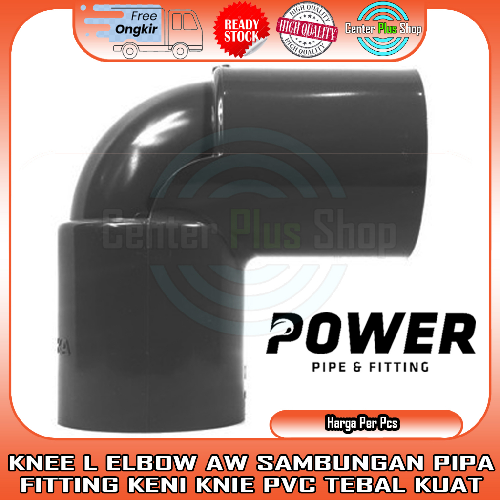 Jual KNEE ELBOW PVC AW 2½” 3” 4" IN INCI INCH INCHI KENI KNIE SAMBUNGAN ...