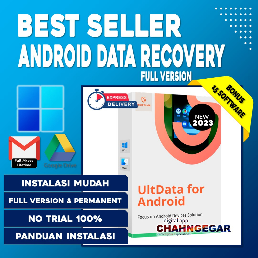 Jual Tenorshare UltData Android 2023 Full Lifetime Ultra Data Recovery Software Recovery Data ...
