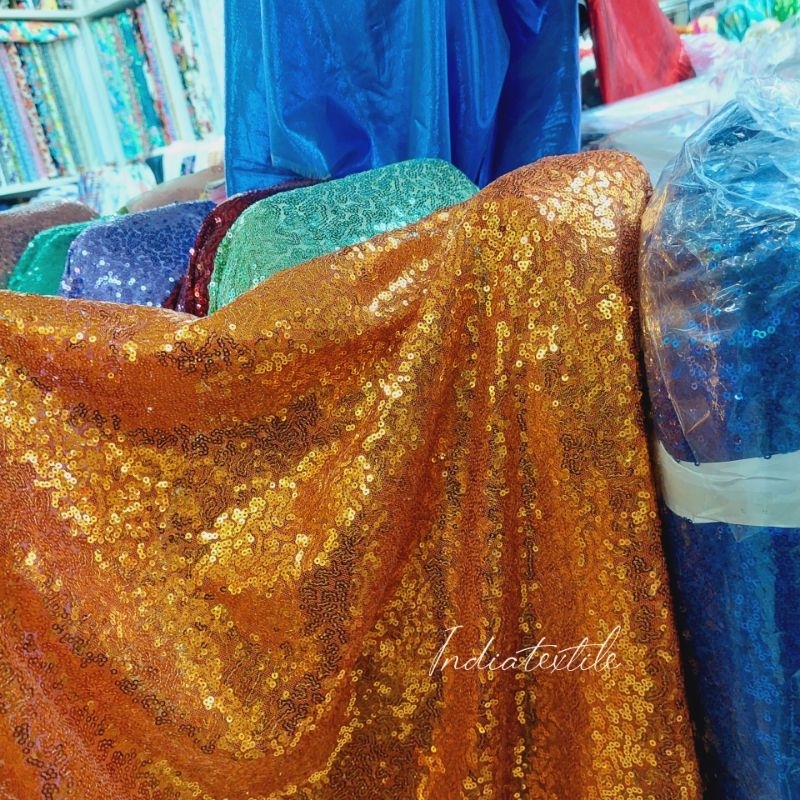 Jual ️kain sequin/Kain Sequin Seribu payet / Kain Background Poto ...