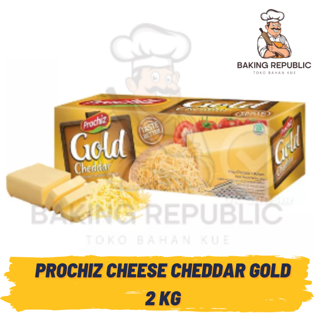 Jual PROCHIZ CHEESE GOLD CHEDDAR | 2 KG | KEJU PROCHIZ GOLD CHEDDAR ...