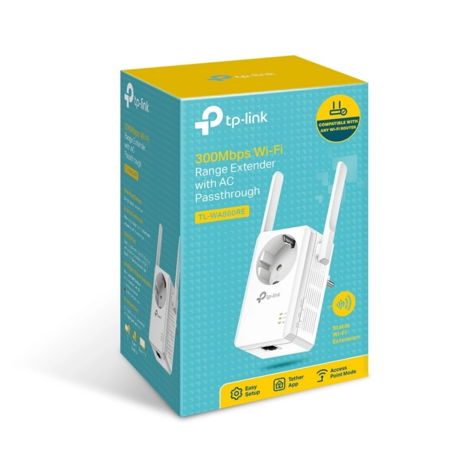 Jual TP-LINK range extender TL-WA860RE Penguat Signal 300Mbps WiFi ...