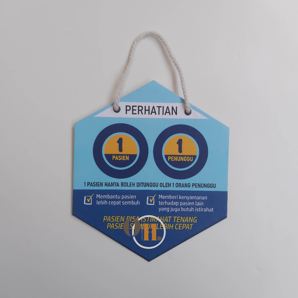 Jual Hard Poster Penunggu Pasien, Papan nama ruangan rawat inap ...