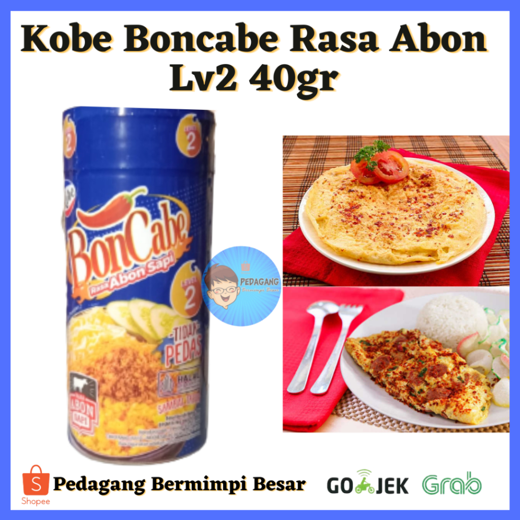 Jual Kobe Boncabe Abon Lv2 40g/ Boncabe Abon/ Botol Boncabe Rasa Abon ...