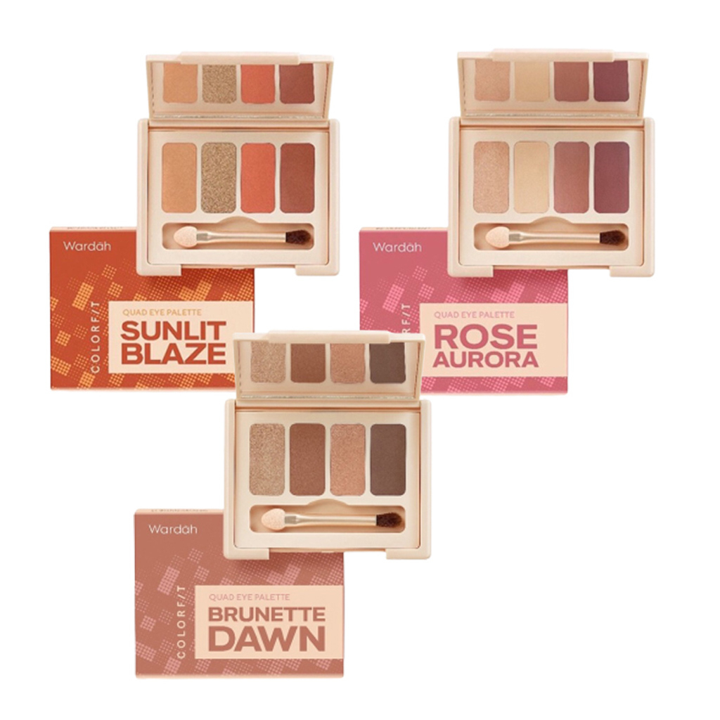 Jual Wardah Colorfit Quad Eye Pallete | Eyeshadow Palet/Palette/4 in 1 ...