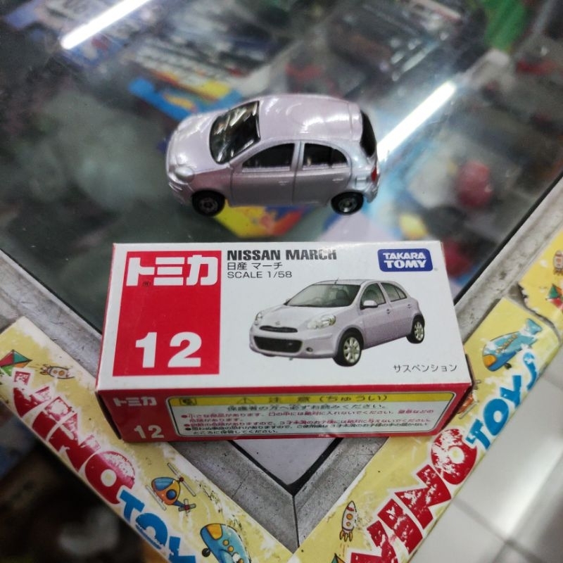 Jual miniatur replika mobil tomica 12 nissan march original | Shopee ...