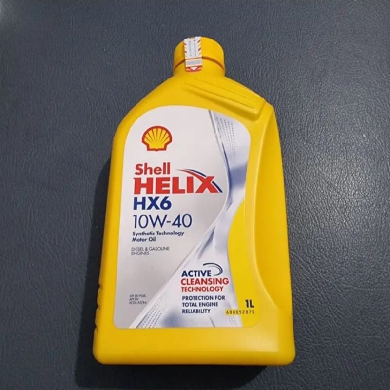 Jual Oli Shell Helix HX6 10W-40 1L ORIGINAL | Shopee Indonesia