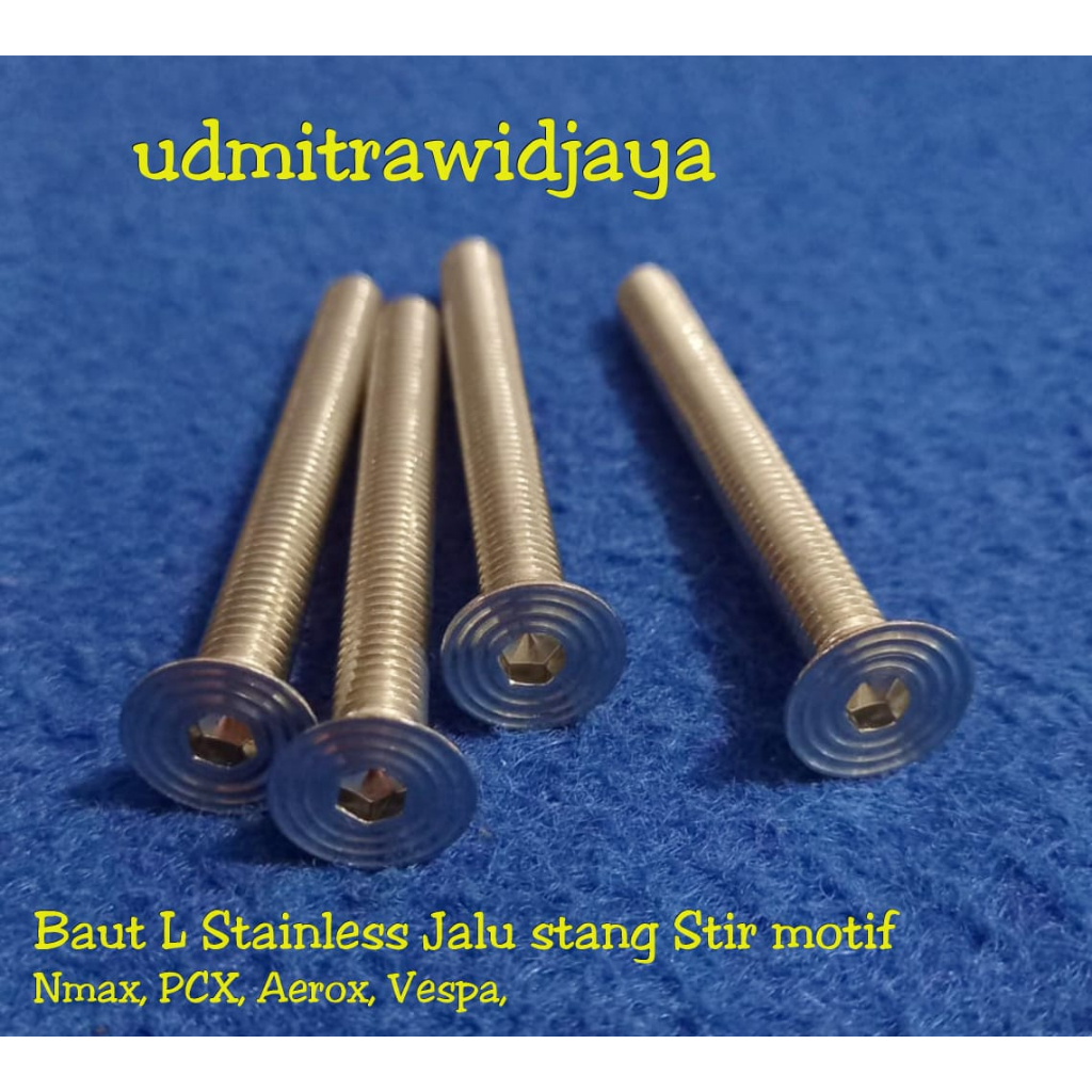 Jual Baut Jalu Stainless stell Motif anti karat untuk Jalu Stang Pcx ...