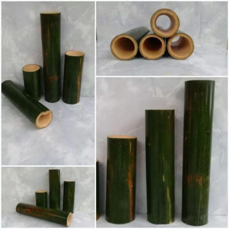 Jual Bambu Hijau/Potongan Bambu Hijau/Bambu Wulung/Kerajinan Bambu ...