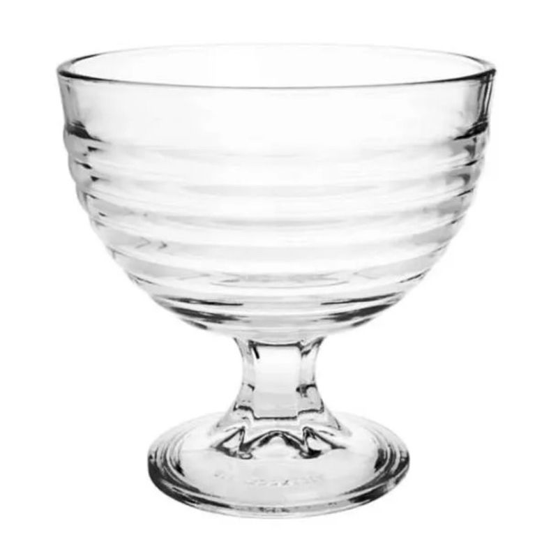 Jual gelas kaca bulat ice cream / mangkok kaca bulat es buah es teler ...