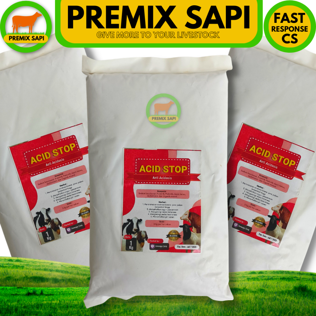 Jual ACID STOP 500gr dan 1 kg - Suplemen pencegahan acidosis pada ...