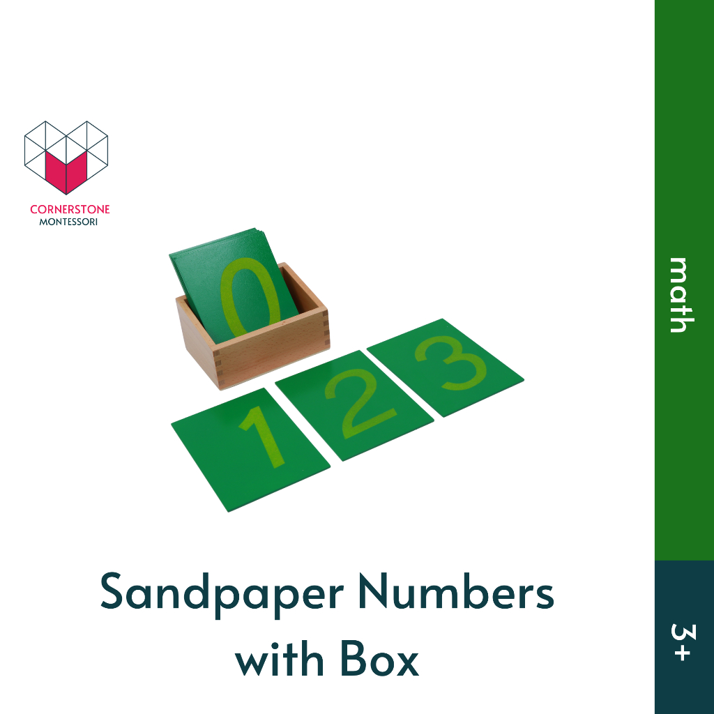 Jual Cornerstone Montessori Sandpaper Numbers through 10 - Montessori ...