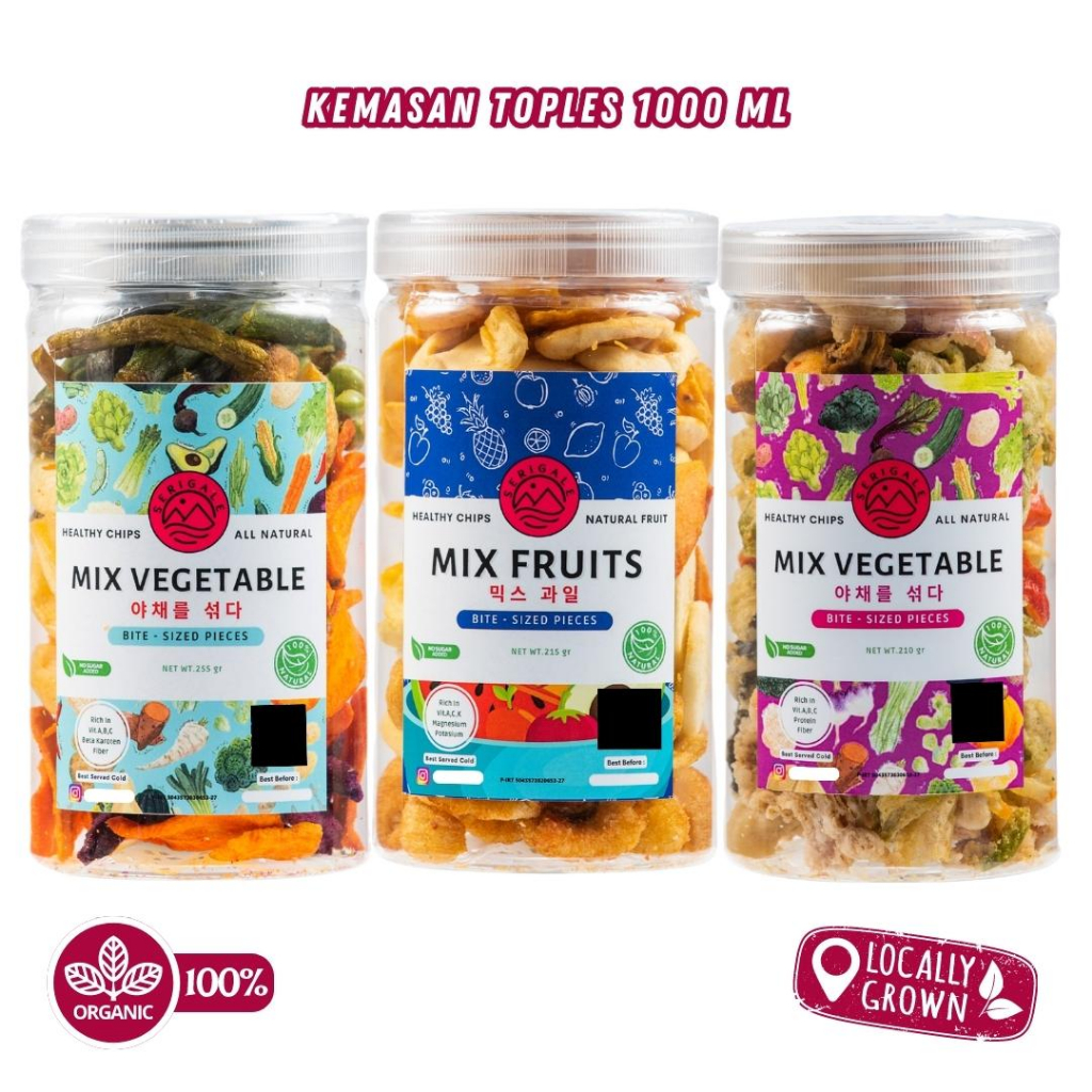 Jual SERIGALE Bundling 3 Varian Mix I Keripik Buah Mix Sayur Mix Sayur ...