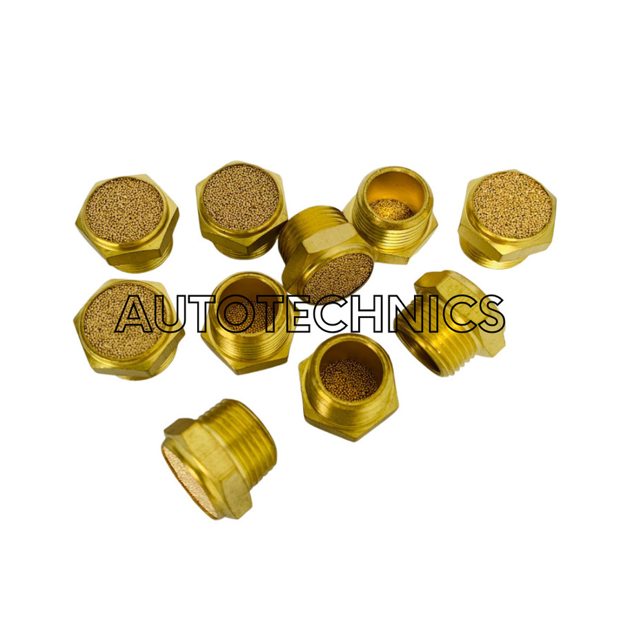 Jual FITTING SILENCER PNEUMATIC KUNINGAN RATA 3/8" BSLM-03 | READY ...