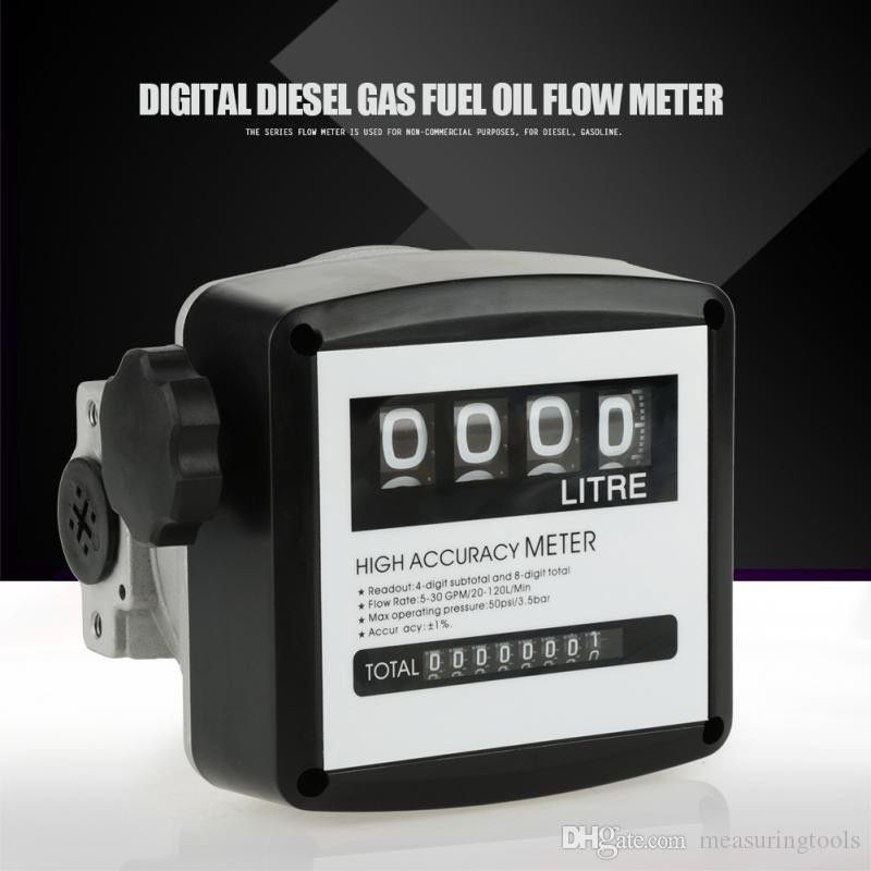 Jual Fuel Transfer Diesel Oil Turbine Flow Meter Counter High Accuracy ...