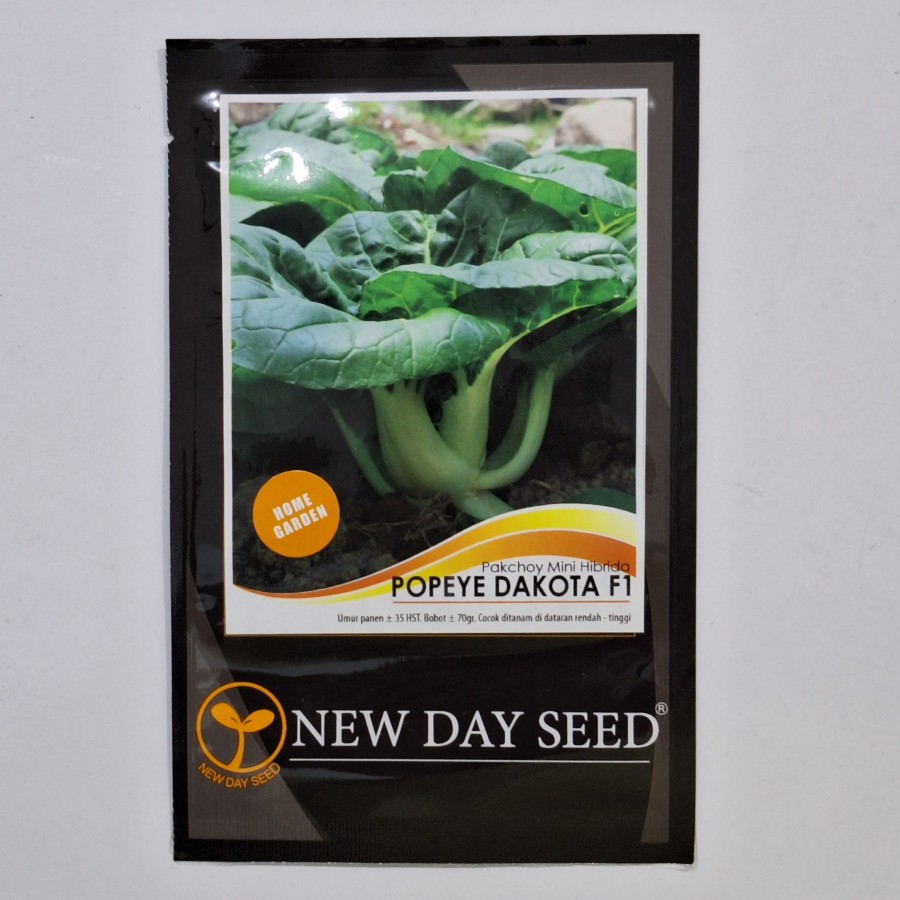 Jual Benih Bibit Sawi Pakcoy Mini Hibrida Popeye Dakota F1 New Day Seed original packing ...